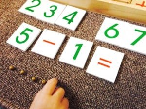 Four Operations: Subtraction - Montessori Free Printable - The Natural ...