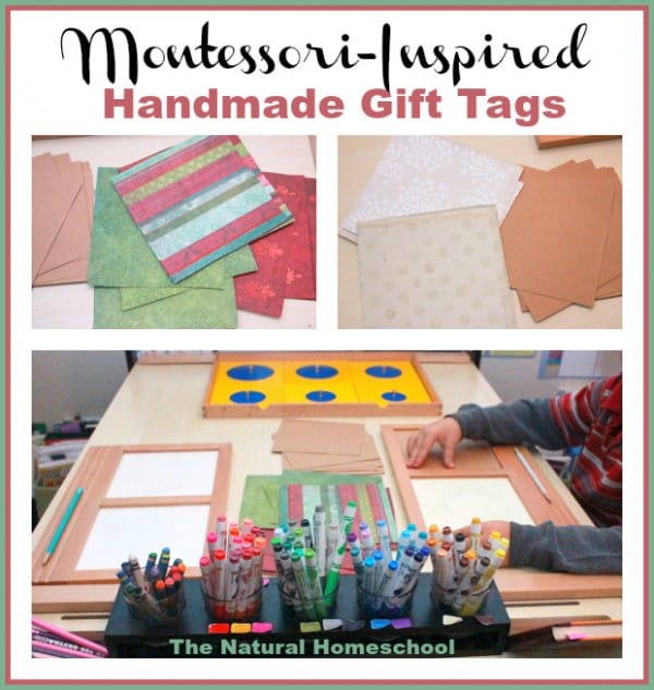 Montessori-Inspired Handmade Christmas Gift Tags - The Natural Homeschool