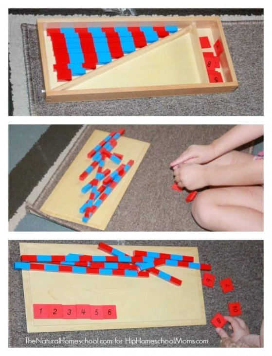 Montessori Number Rods Presentation {Printable} - The Natural Homeschool