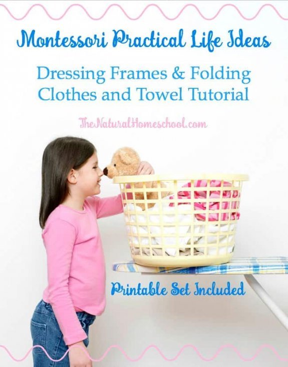 Montessori Practical Life Ideas - Dressing Frames & Folding {Printables ...