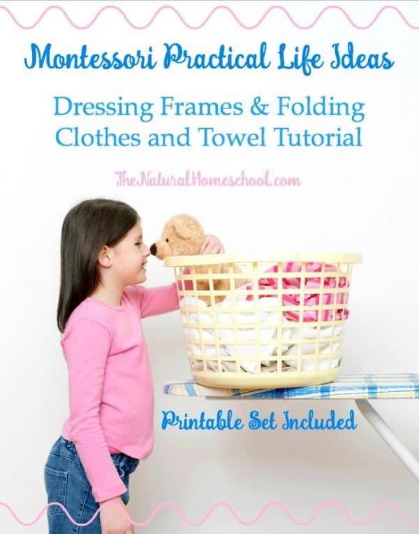 Montessori Practical Life Ideas - Dressing Frames & Folding {Printables ...