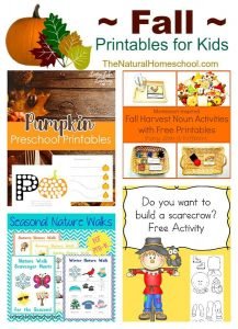 Fall Printables for Kids - Cursive Handwriting Pages - The Natural ...