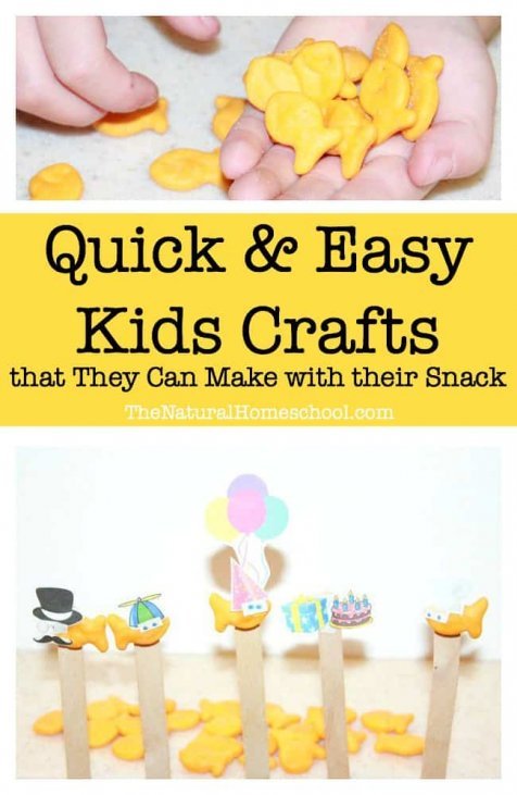 Quick & Easy Kids Crafts that Kids Can Make out of their Snack - The ...
