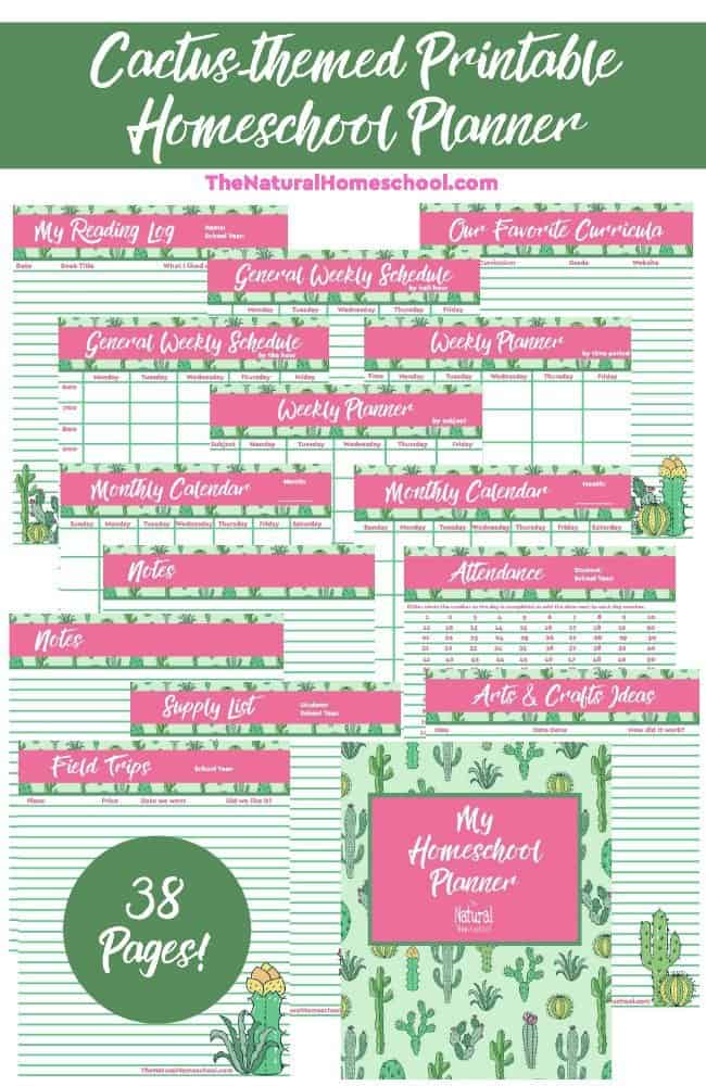 Planning your Homeschool Year Right ~ Printable Planner - The Natural ...