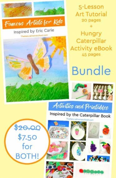 Art Tutorial Inspired by Eric Carle and The Very Hungry Caterpillar ...