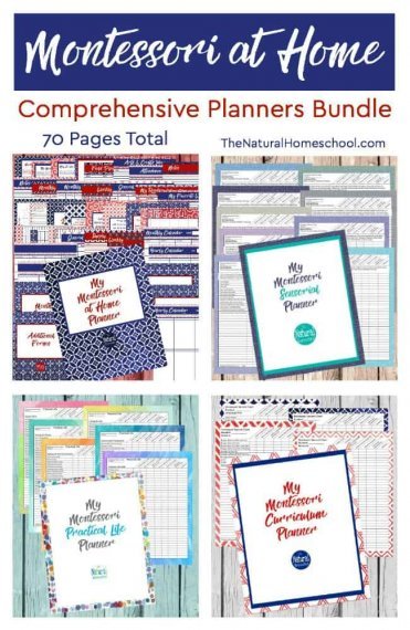 Montessori at Home Comprehensive Planners Bundle ~ 70 Pages - The ...