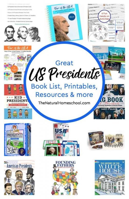Great US Presidents Book List, Printables, Resources & more - The ...