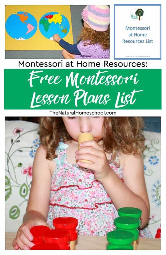 Montessori at Home Resources: Free Montessori Lesson Plans List - The ...