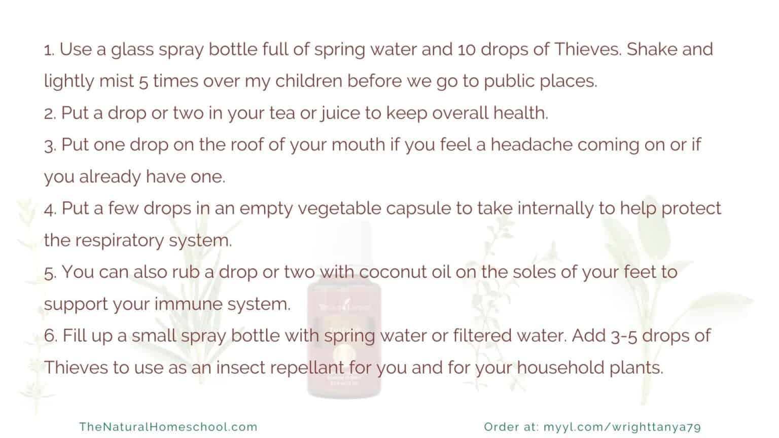 24 Uses for Thieves Essential Oil Blend - The Natural Homeschool