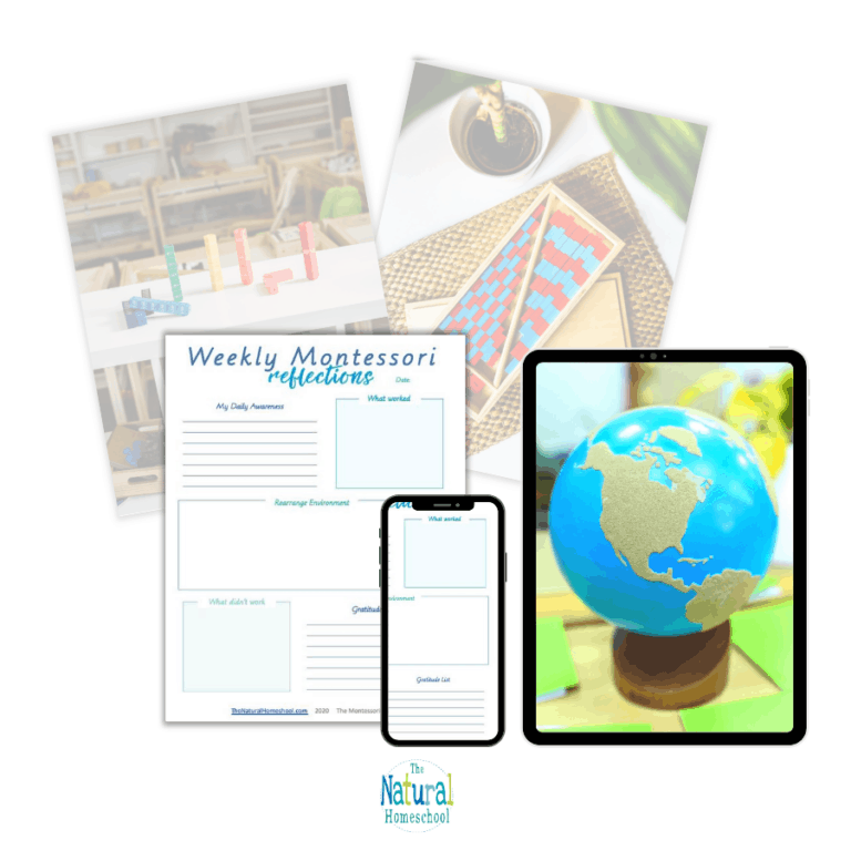 Weekly Montessori Reflections Printable - The Natural Homeschool